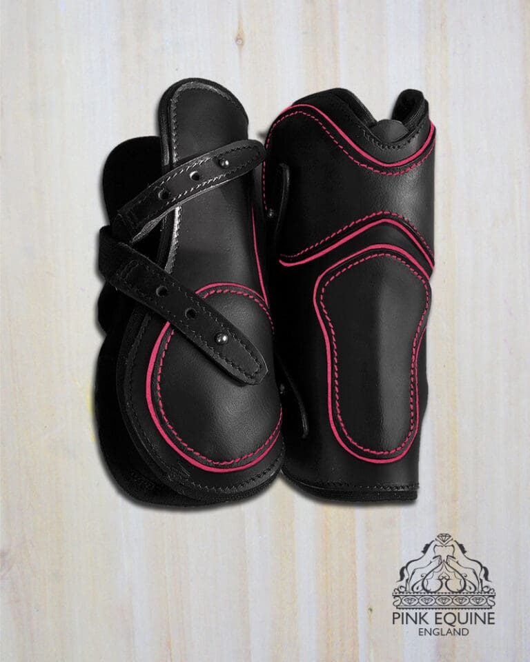 Pink Equine Custom Horse Bell Boots