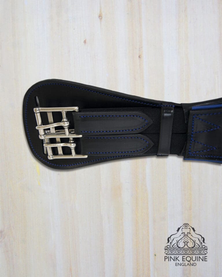 Introducing the Pink Equine leather dressage girth