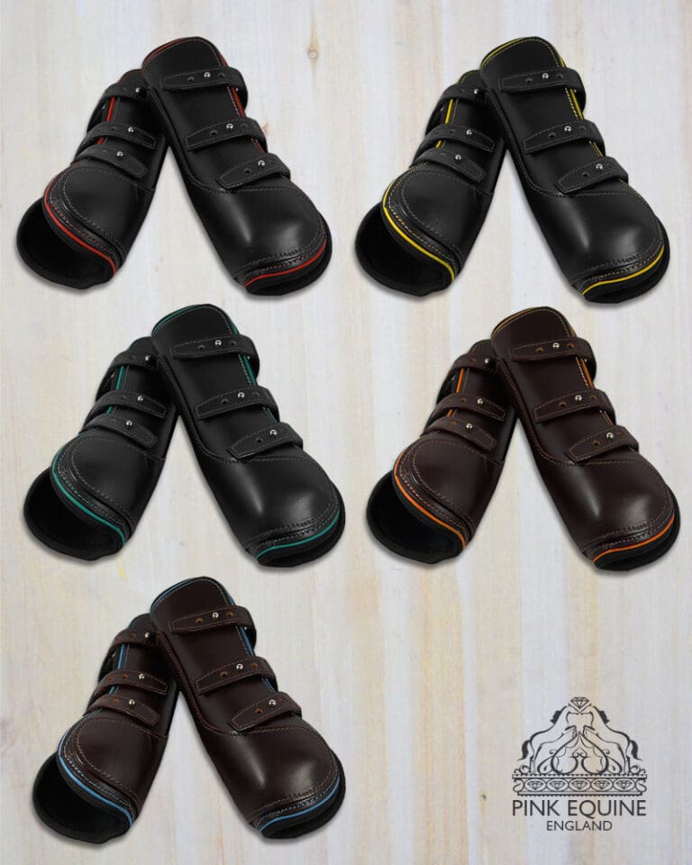 Pink Equine Custom Horse Bell Boots