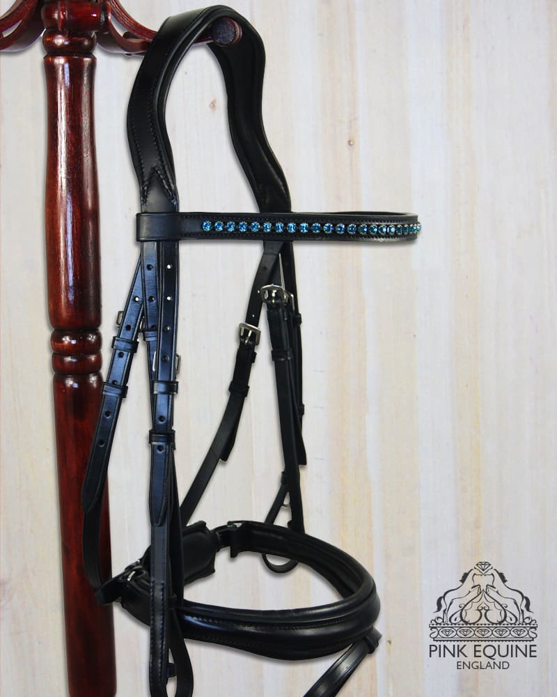 The Tyffany Custom Straight Pink Equine Bridle