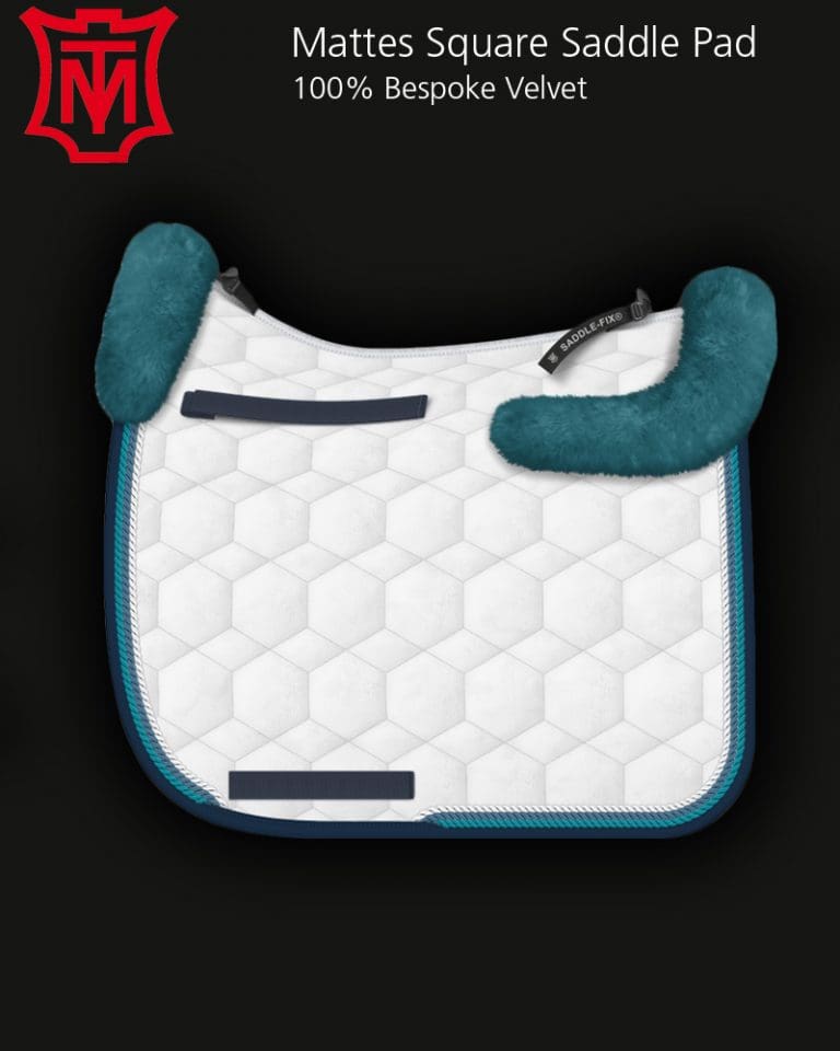 Mattes Square Dressage Saddle Pads with optional sheepskin