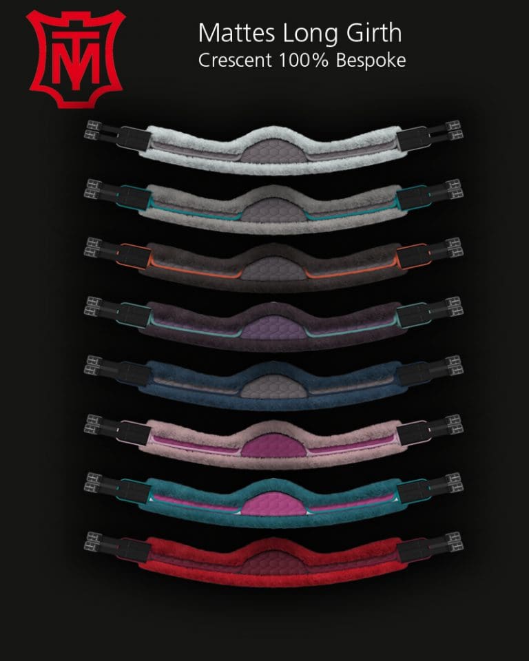 A range of Long Girths by Mattes and Pink Equine
