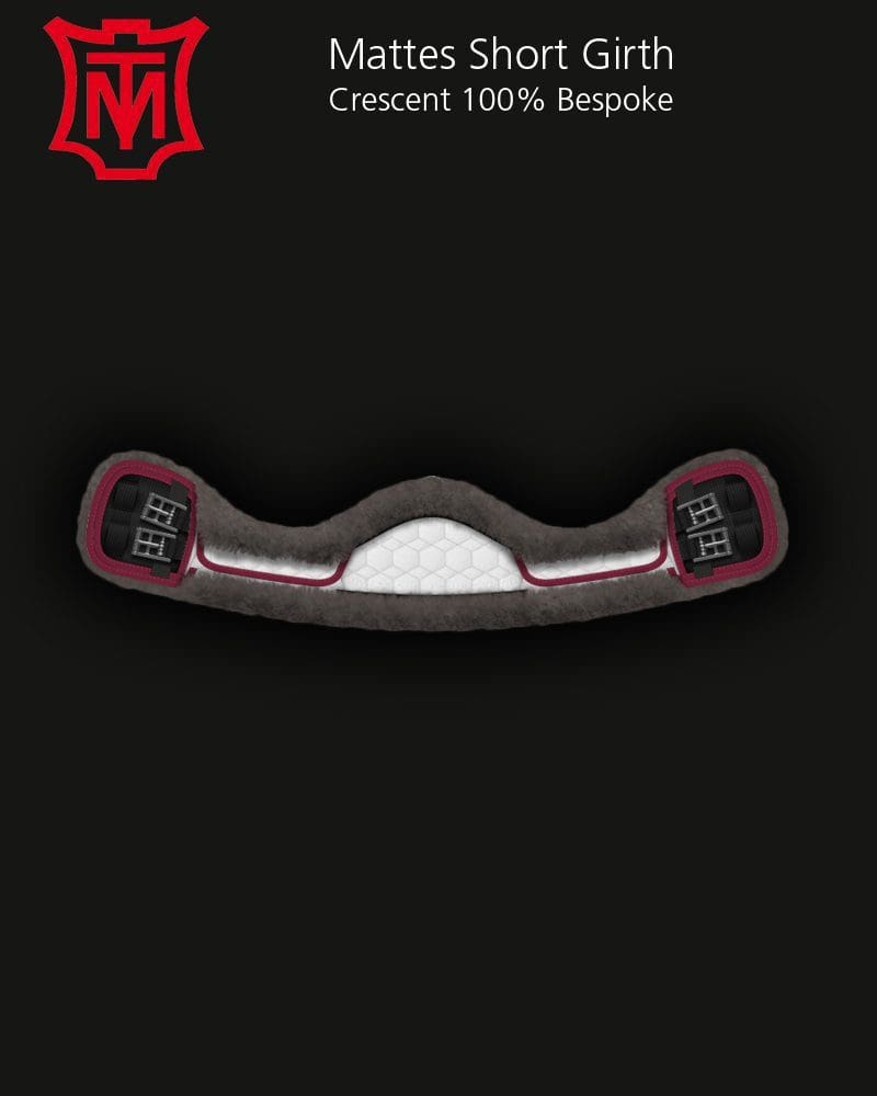 Mattes Custom Short Crescent Shaped Dressage Girth