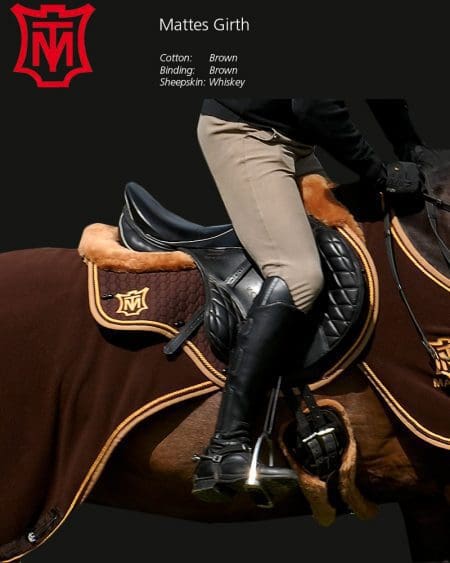 Mattes Custom Short Crescent Shaped Dressage Girth