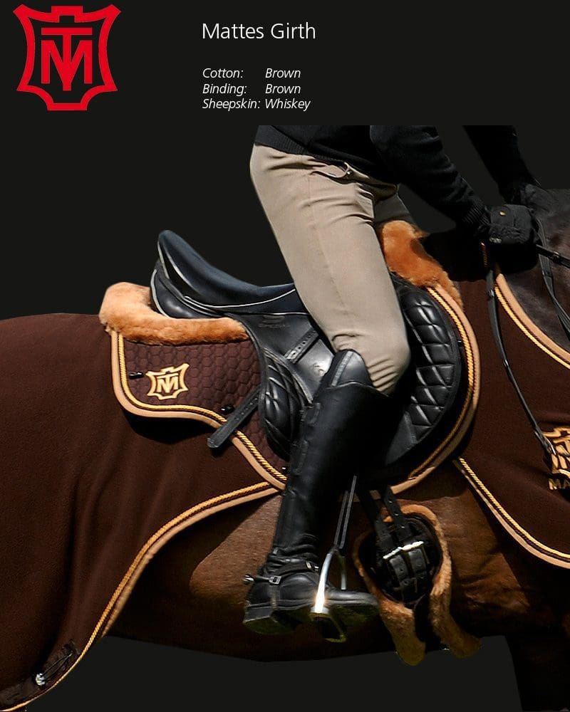 Mattes Custom Short Crescent Shaped Dressage Girth