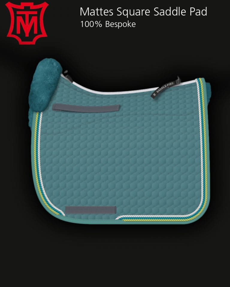 Mattes Square Dressage Saddle Pads with optional sheepskin