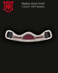 Mattes Custom Short Crescent Shaped Dressage Girth