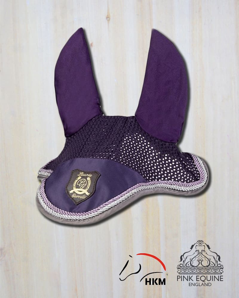 Lauria Garrelli Golden Gate Ear Bonnet | Pink Equine