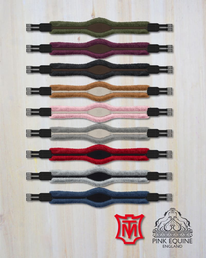 The Long anatomical leather girth by Mattes Equestrian