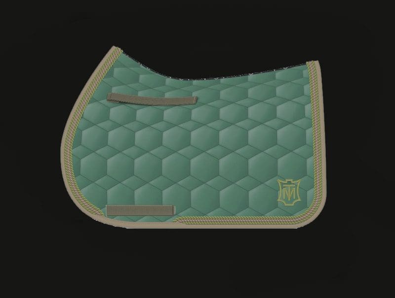 Over 20 Exquisite styles of British Racing Green Saddle Pads
