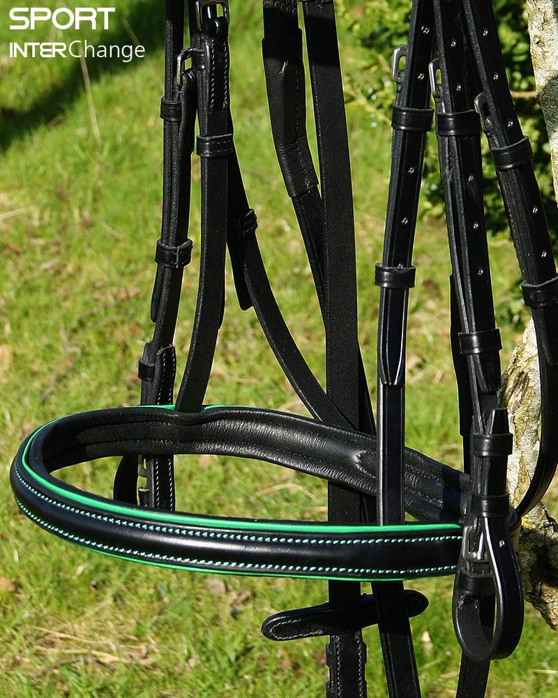 Full Bridle – Black Leather Crystal English without Flash -hunter green ...