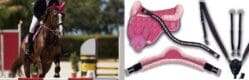 Unleash the elegance with our stunning Pink Horse Tack Sets!