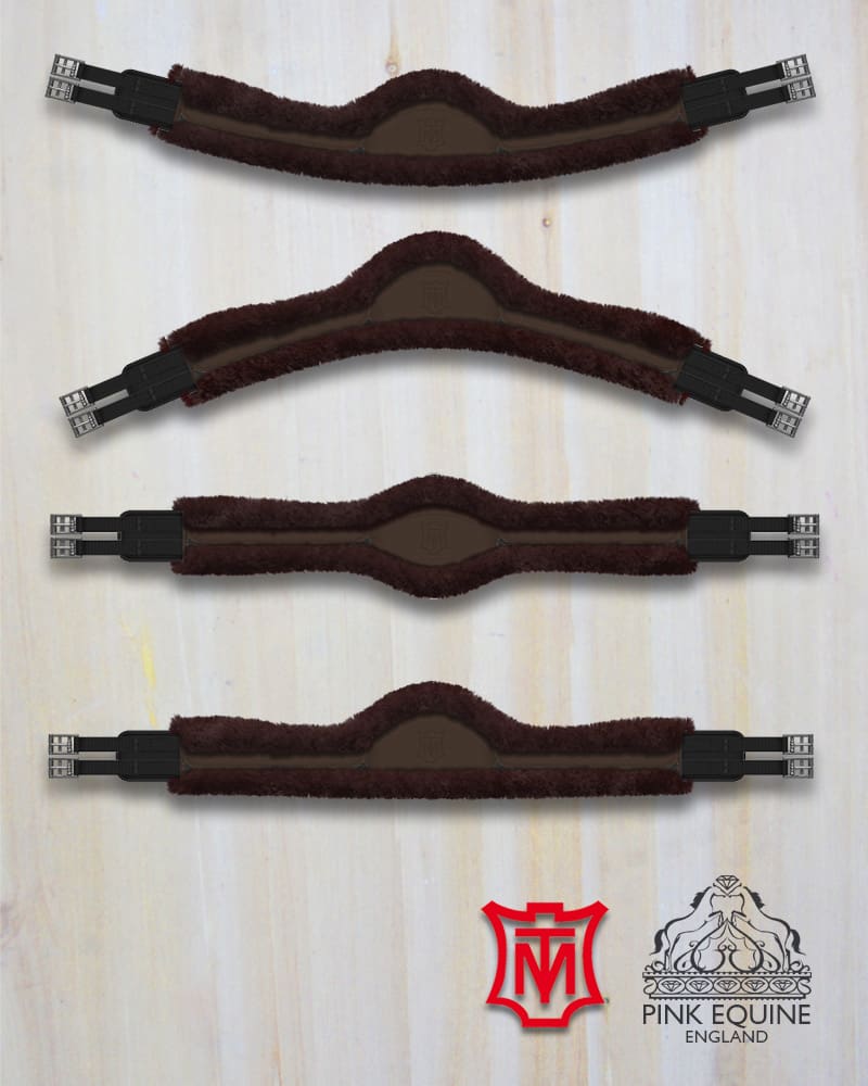 Mattes Long Leather Slimline Sheepskin Girths in stock now