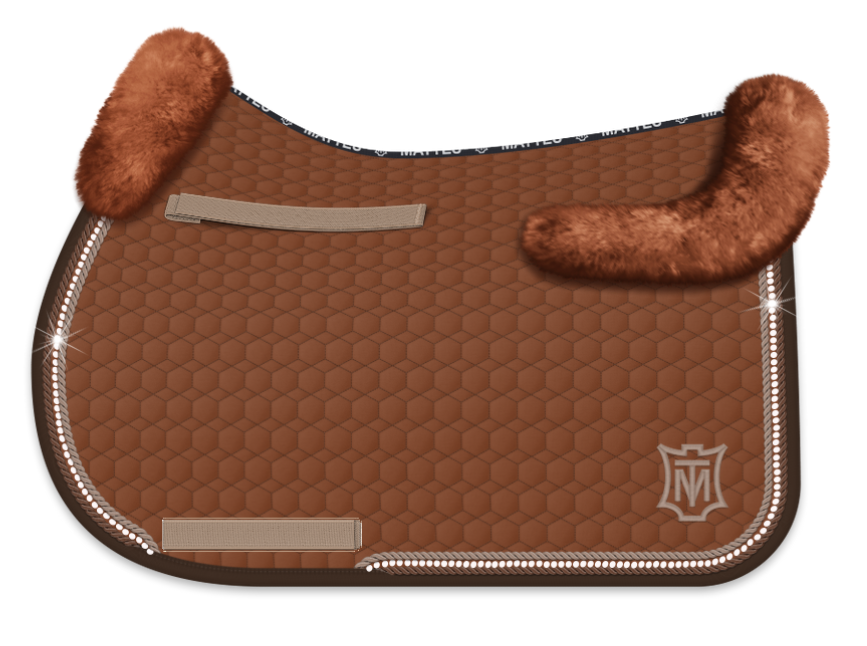 AVAILABLE NOW Mattes Diamante Saddle Pads in any style!