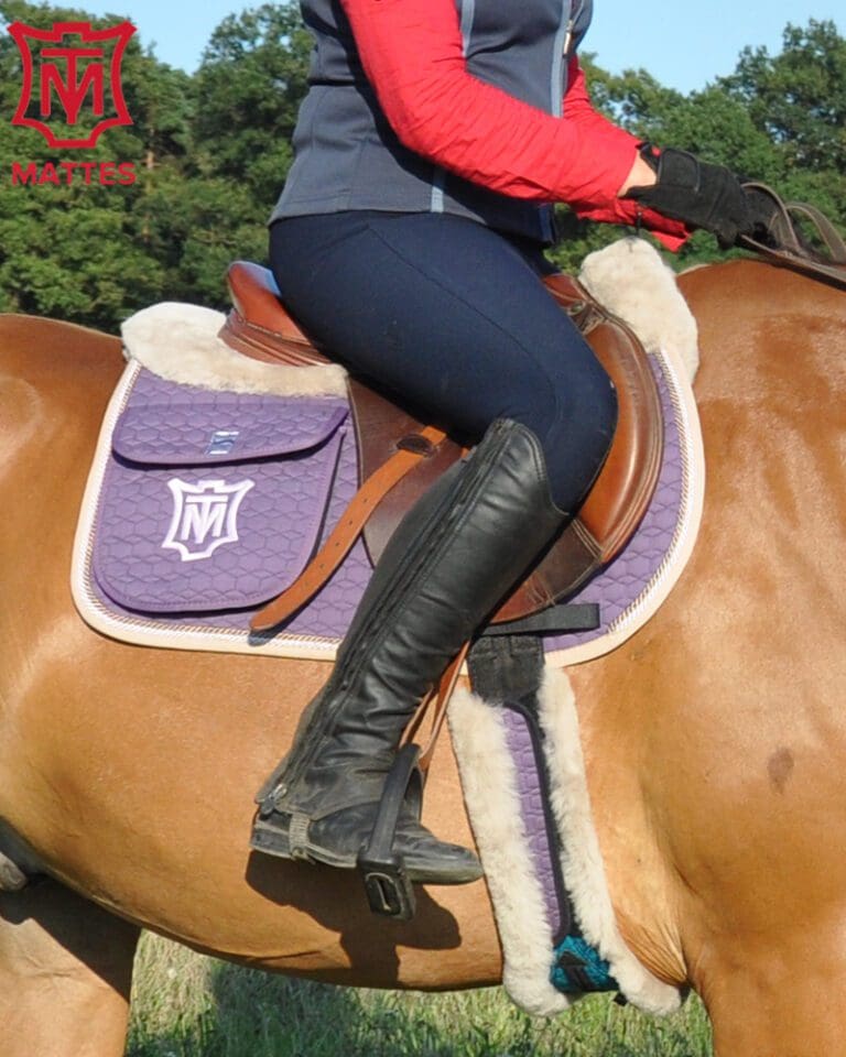 Custom made English Saddle Pads by Mattes