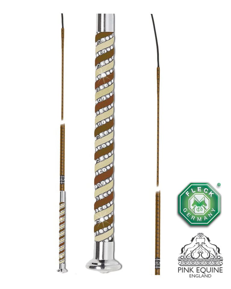 The Brilliance Range of Custom Made Fleck Dressage Whips