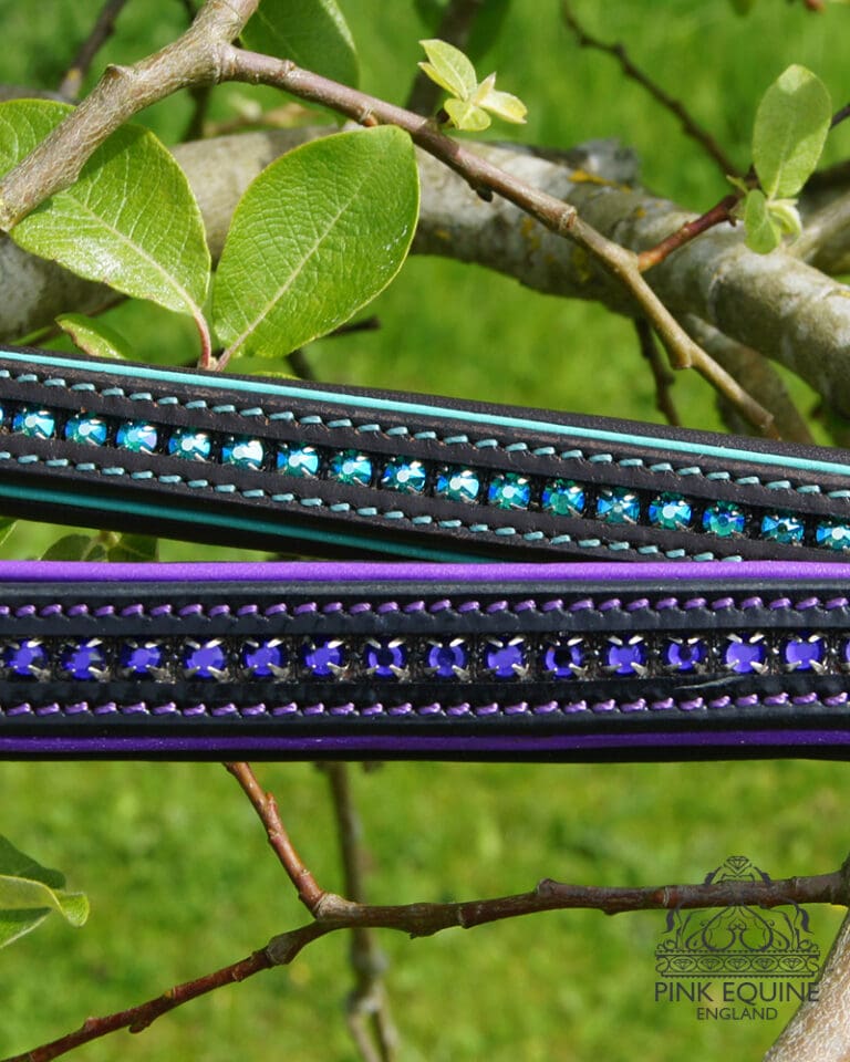 Swarovski Crystal Browbands custom made by Pink Equine