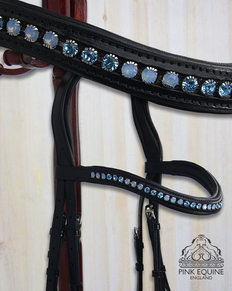 Tyffany Custom Padded English Bridle by Pink Equine