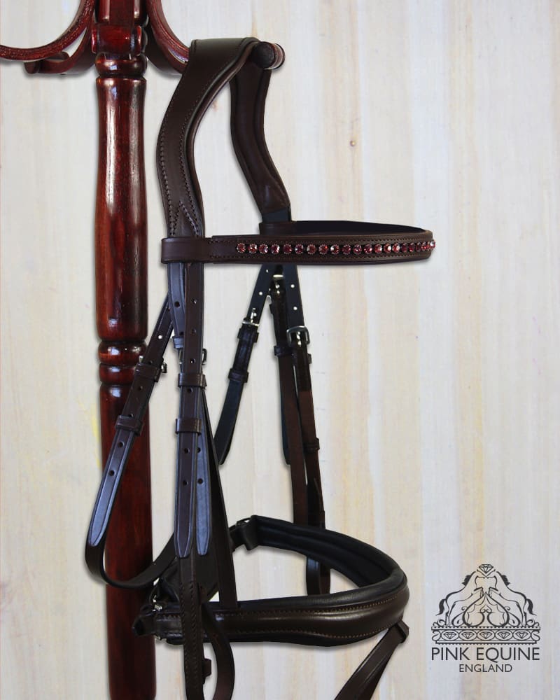 The Tyffany Straight Comfort Bridle from Pink Equine