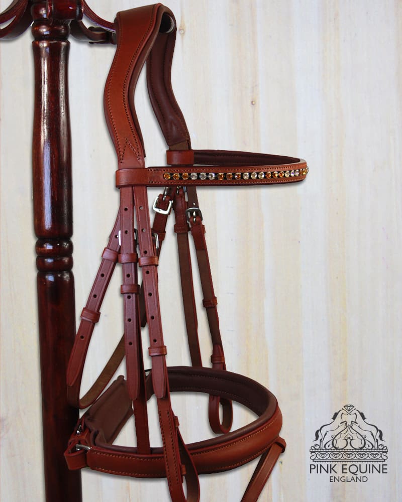 The Tyffany Straight Comfort Bridle from Pink Equine