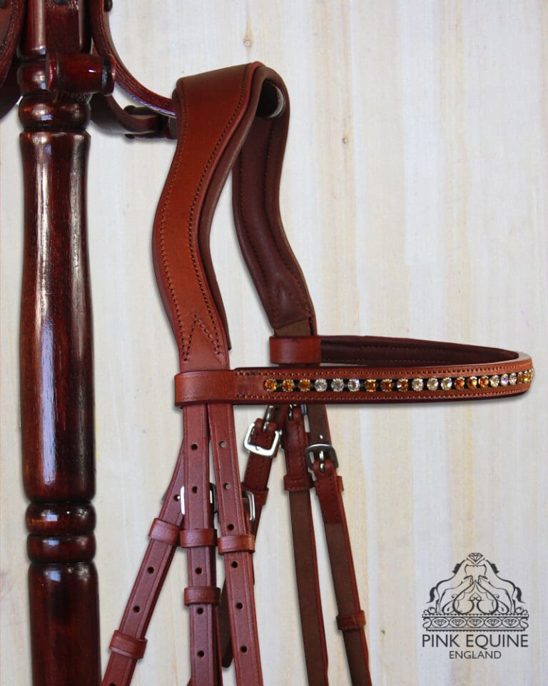 The Tyffany Straight Comfort Bridle from Pink Equine