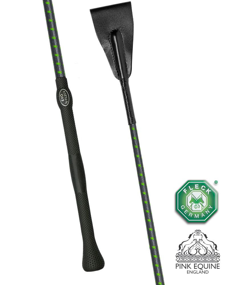 The Fleck Evo Grip Jumping Whip, a great whip for beginners