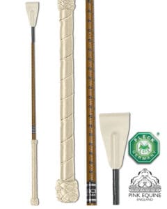 Fleck Horse Riding Crop with Leather Wrapped Grip