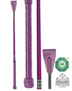 Fleck Horse Riding Crop with Leather Wrapped Grip