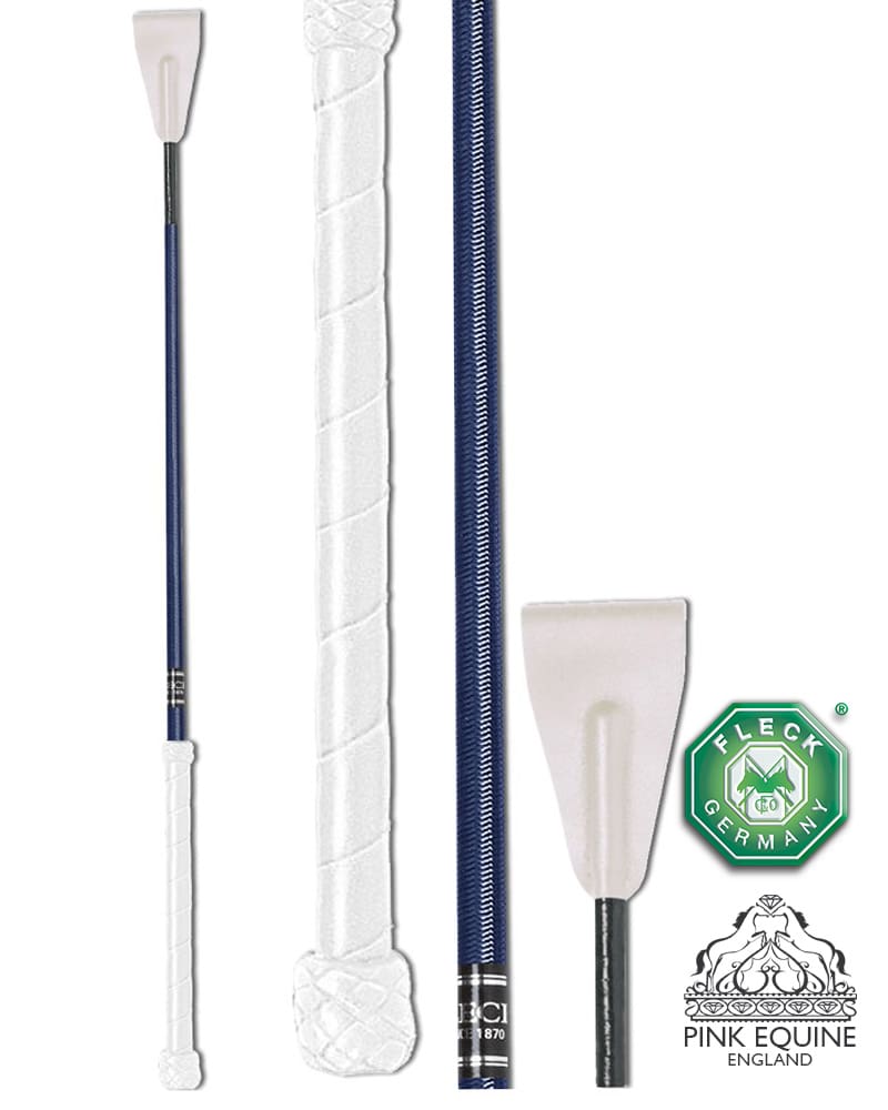 Fleck Horse Riding Crop with Leather Wrapped Grip