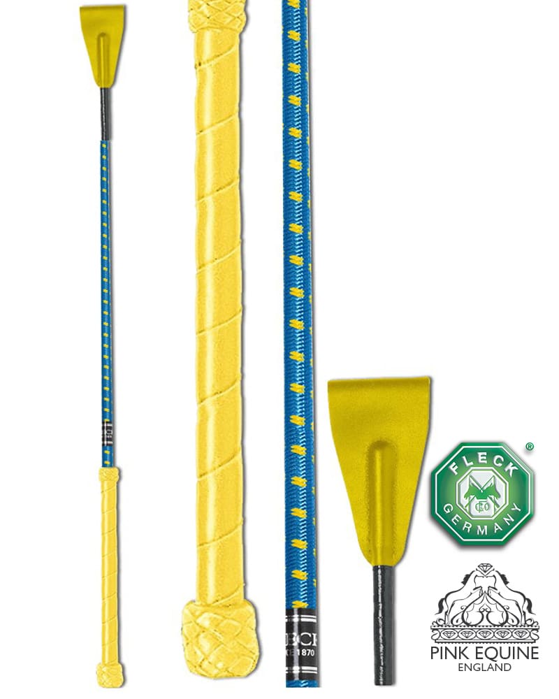 Fleck Horse Riding Crop with Leather Wrapped Grip