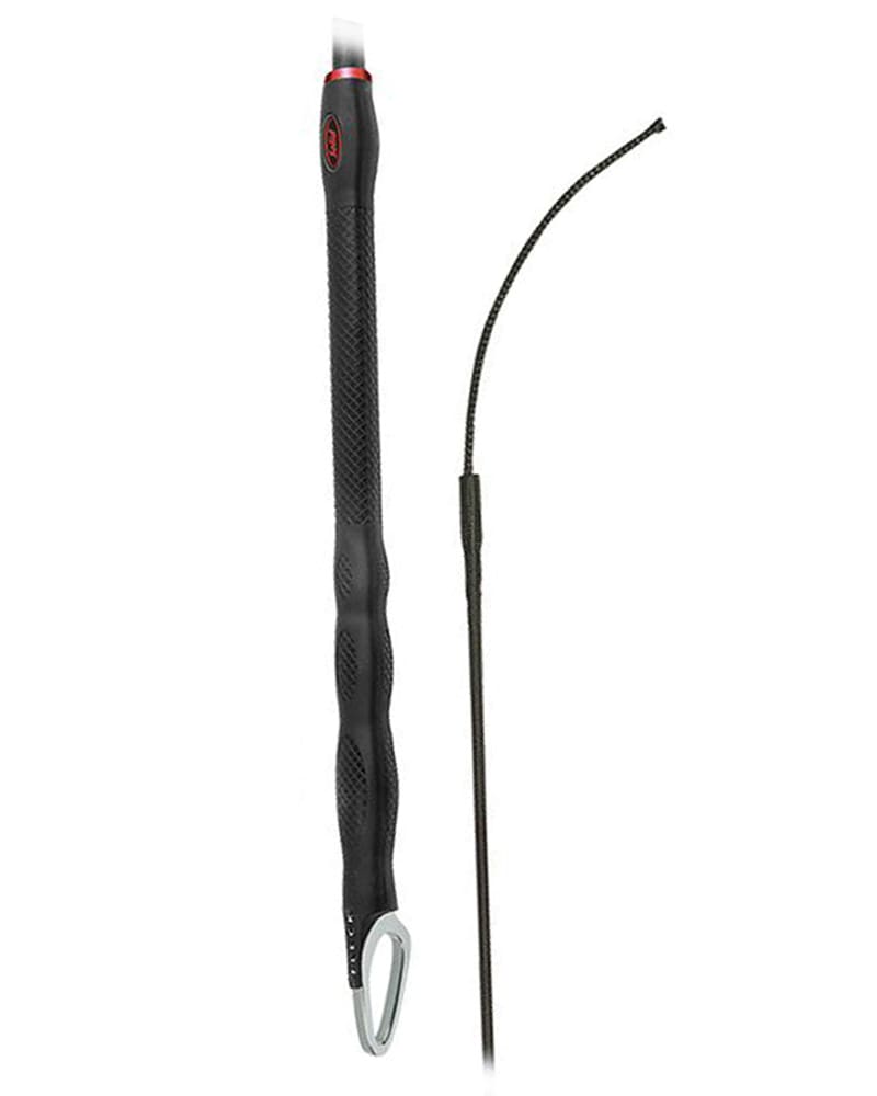 Fleck Triple Balance Dressage whip with solid shaft