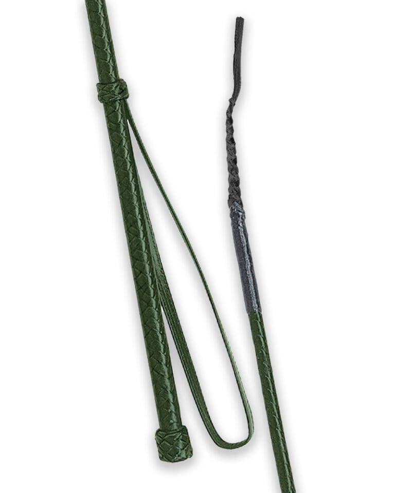 Fleck Braided Leather Riding Crop made from genuine Leather.