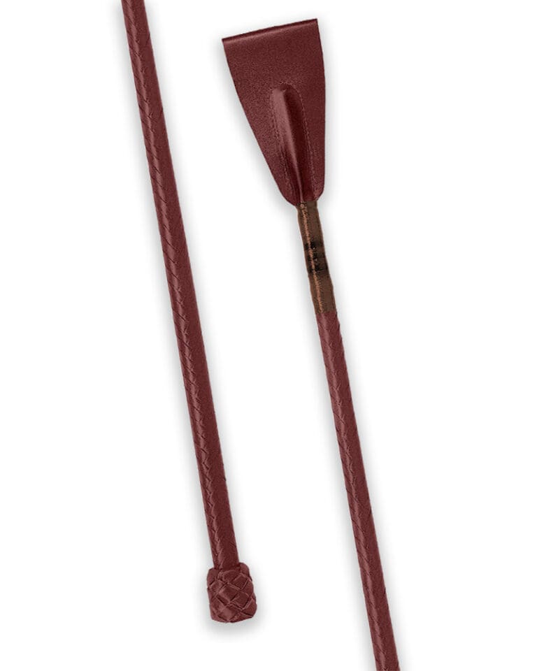 Fleck Horse Leather Whip | Hand Braided Leather