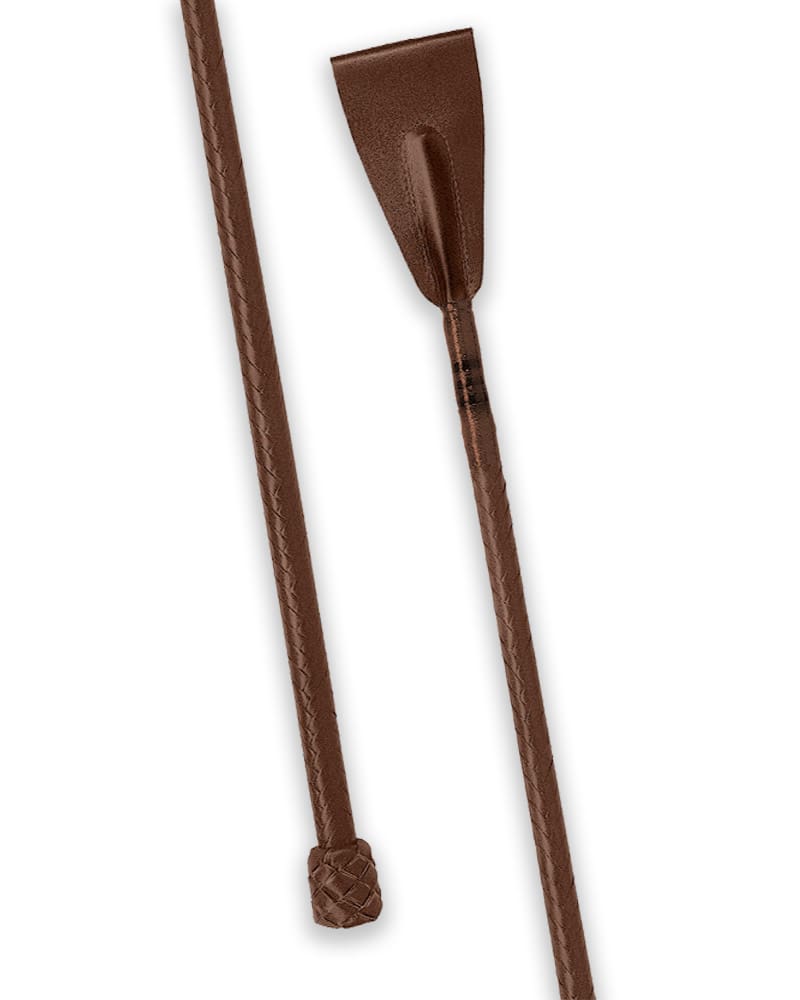 Fleck Horse Leather Whip | Hand Braided Leather