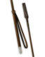 Fleck Woven Nylon Jumping Crop with Leather Grip and Loop.