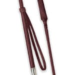 Fleck Woven Nylon Jumping Crop with Leather Grip and Loop.