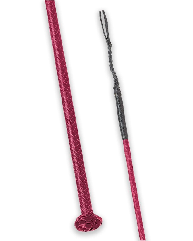 Fleck Leather Braided Horse Whip | Hand Stitched leather