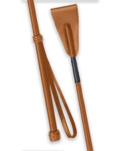 Fleck Leather Riding Crop | Pink Equine