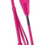 Fleck Leather Riding Crop | Pink Equine