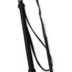Fleck Black Leather Riding Crop made from genuine Leather.