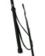 Fleck Black Leather Riding Crop made from genuine Leather.