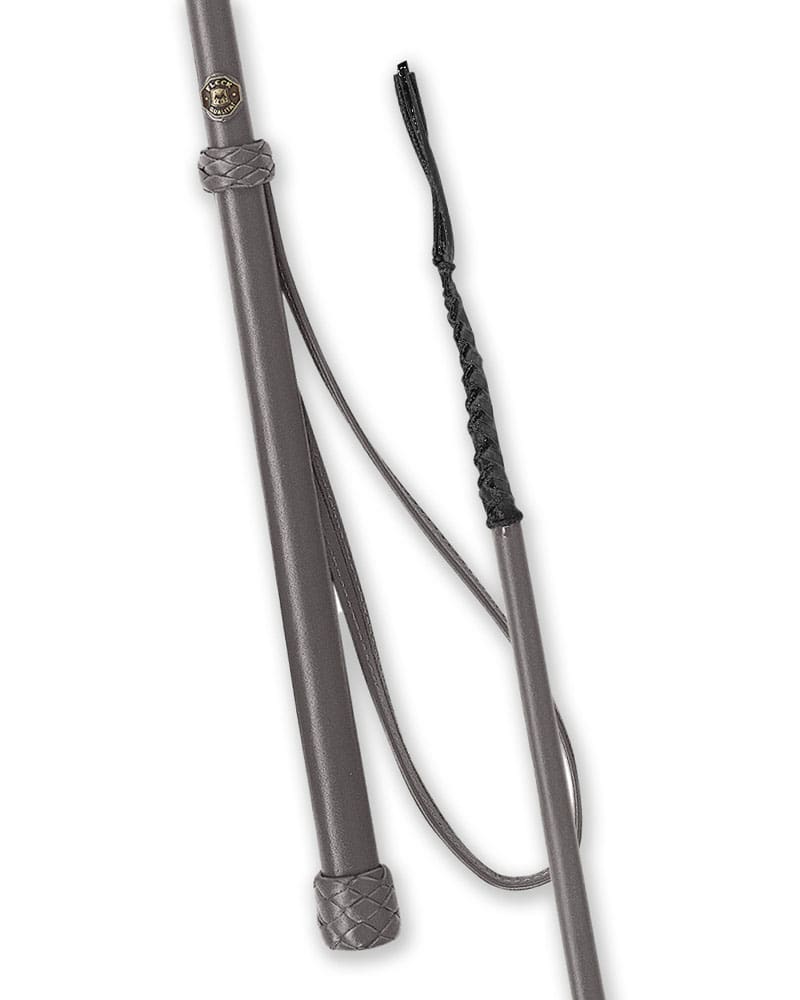 Fleck Black Leather Riding Crop made from genuine Leather.