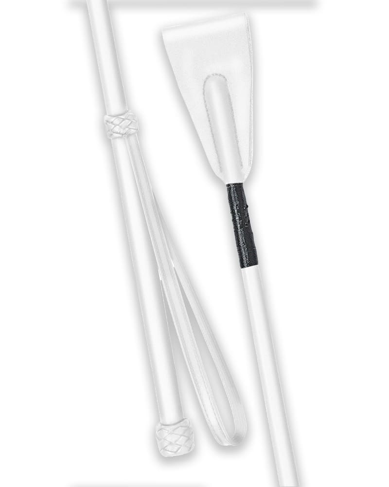Fleck Leather Riding Crop | Pink Equine