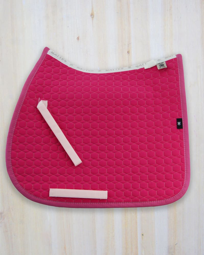 Mattes Hot Pink Saddle Pad - All Purpose - Pony - In Stock.