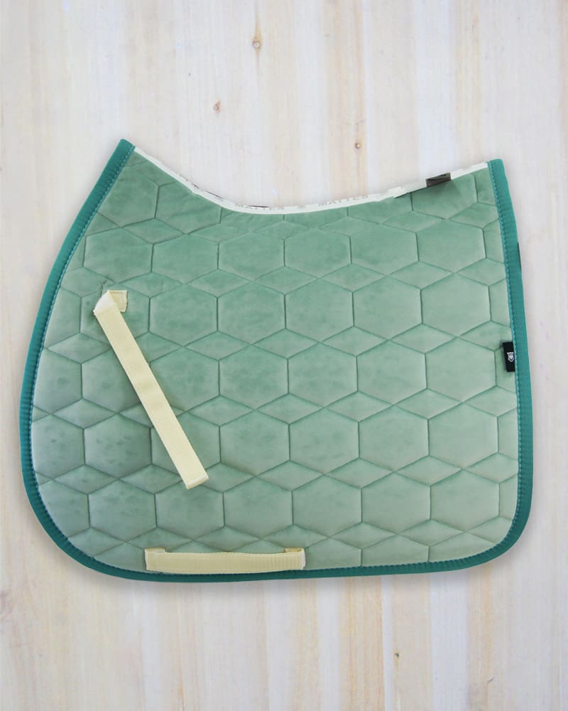 Mattes Jade Green Saddle Pad All purpose Pony in stock now.