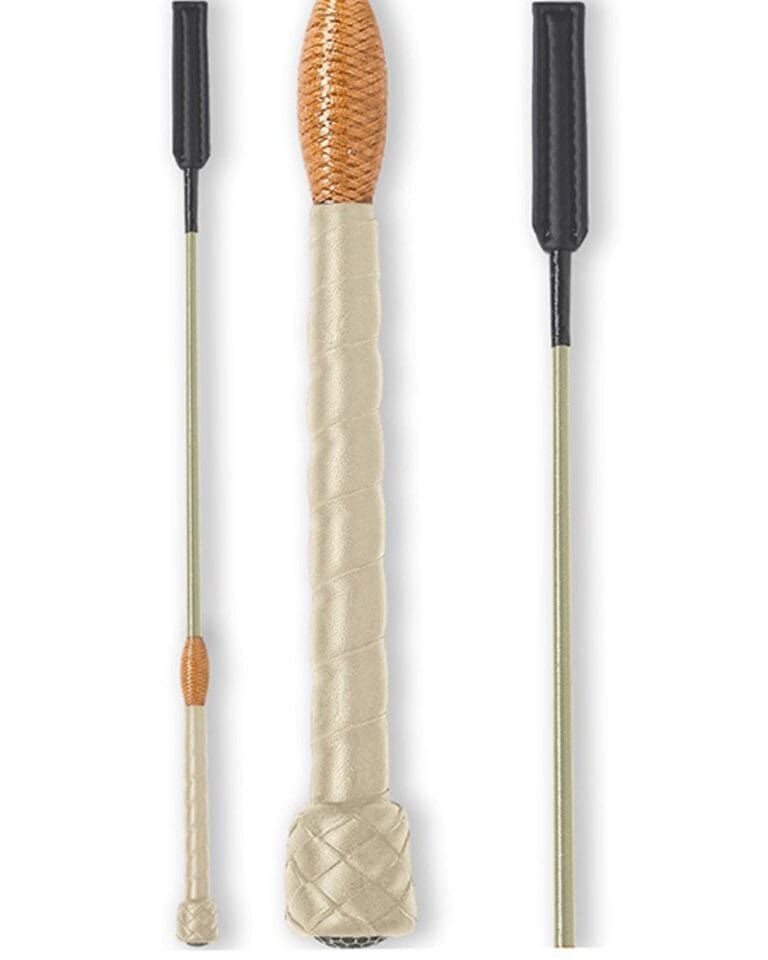 Fleck Leather Horse Crop | Pink Equine