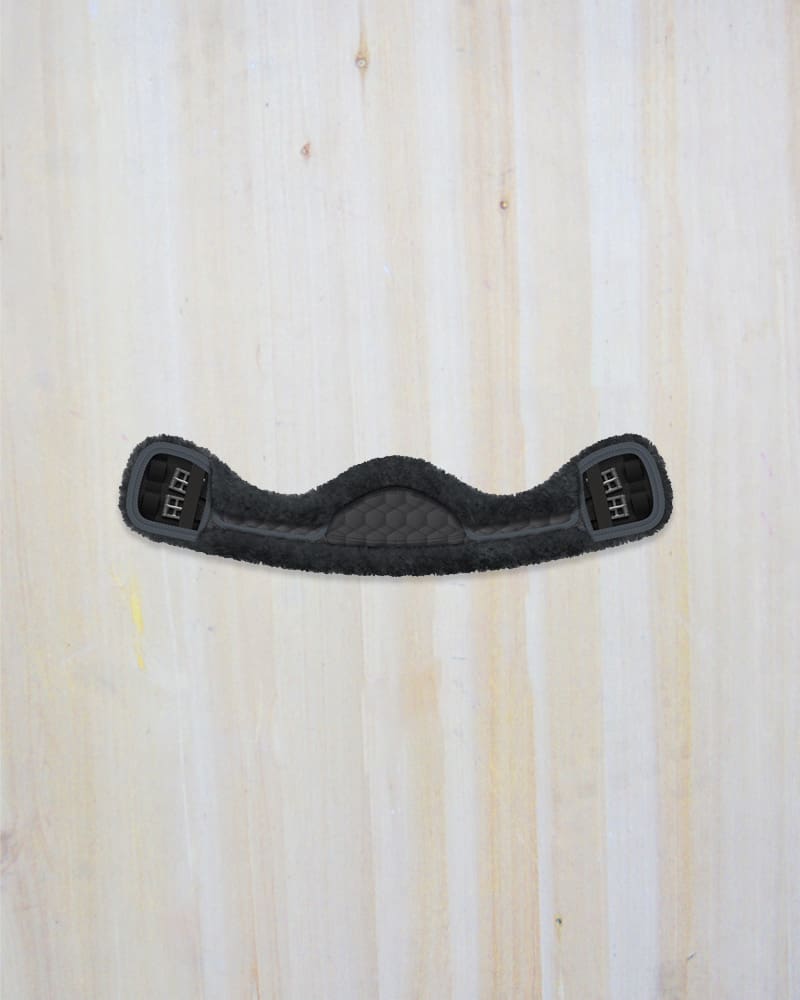 Mattes Cotton Crescent Sheepskin Girth 55cm - Graphite