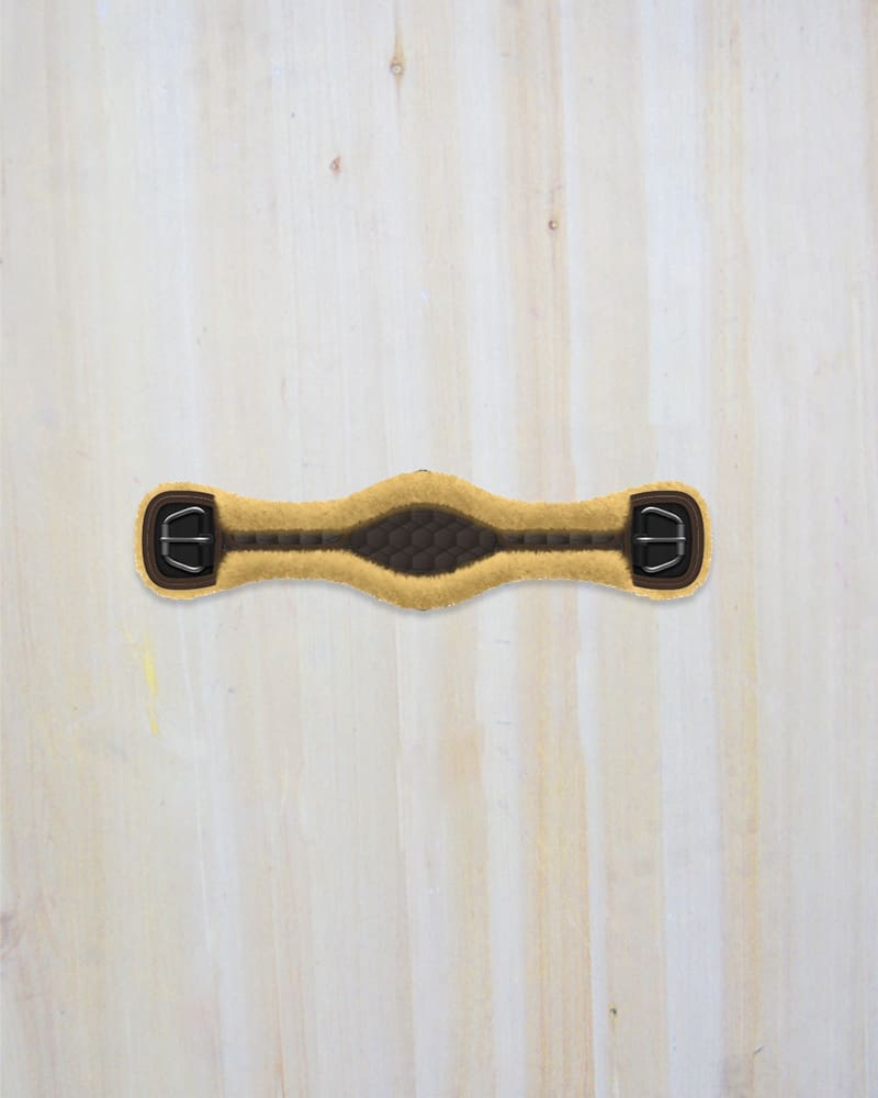 Mattes Mattes Cotton Western Anatomic Sheepskin Girth 75cm - Brown/Natural