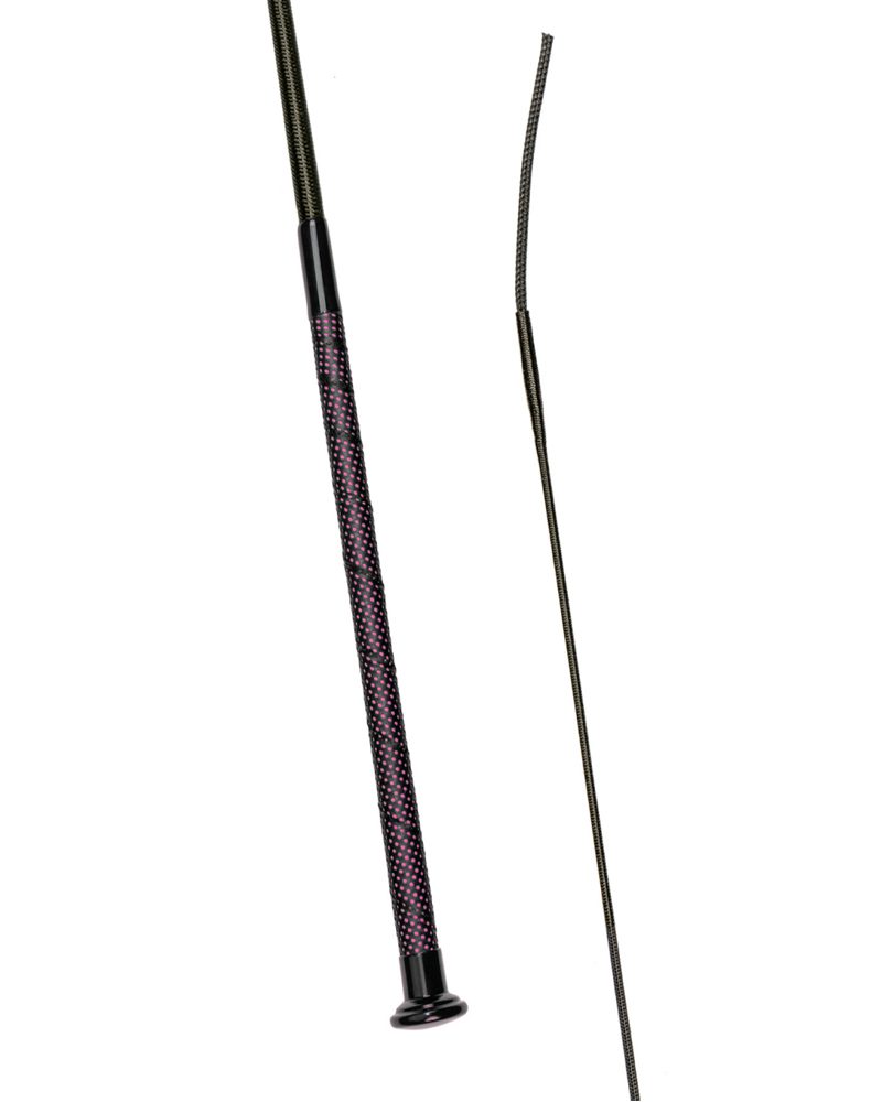 Fleck Colourline Nylon Weave Dressage Whip 110cm