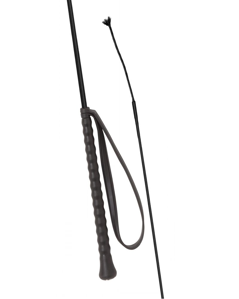 Fleck Horse Whip Crop with rubber handle and wrist loop